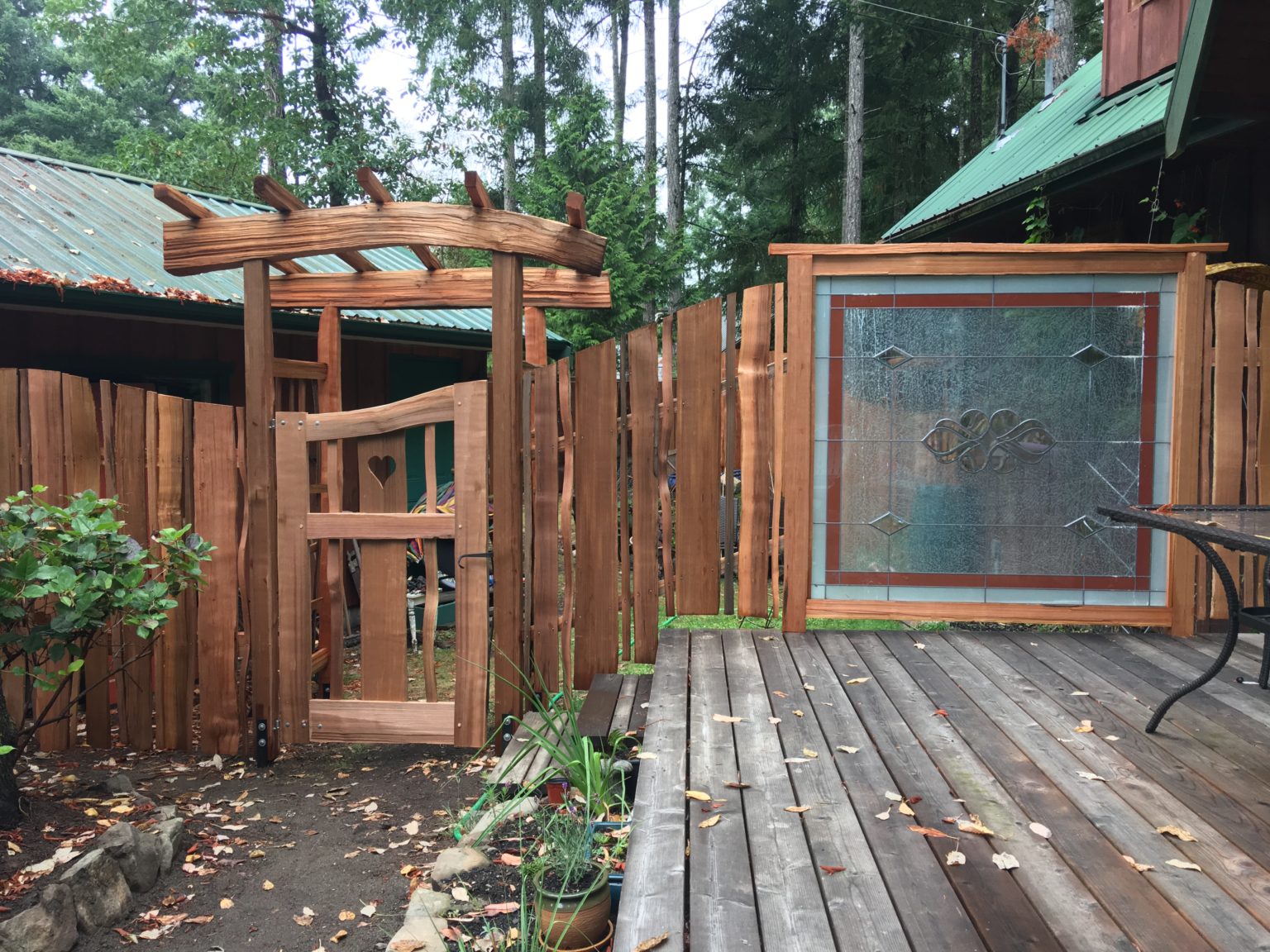 New Garden Enclosure – Thuja Wood Art – Reclaimed Cedar Furniture Wood ...